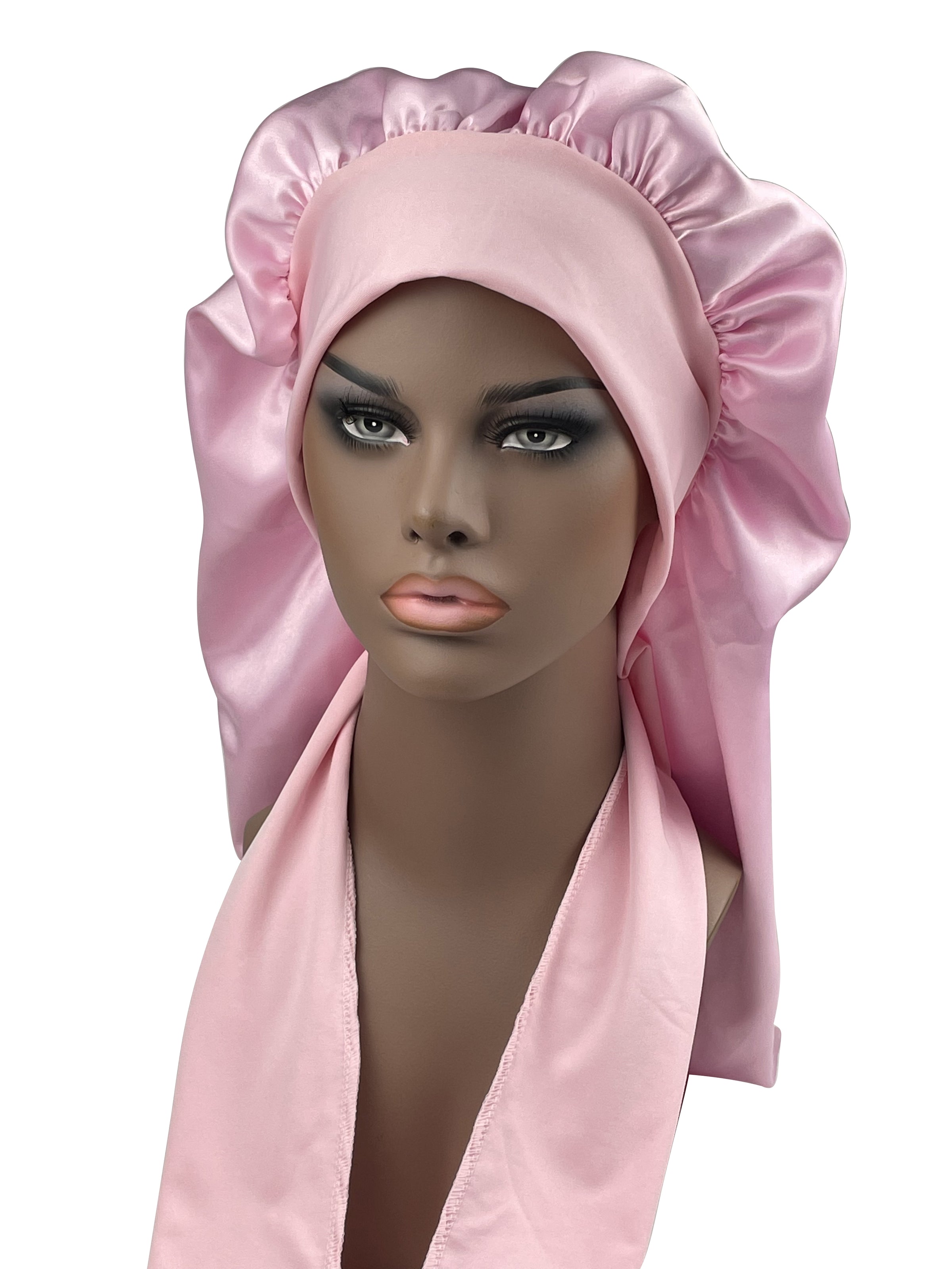 Non-Slip Satin Bonnet Long